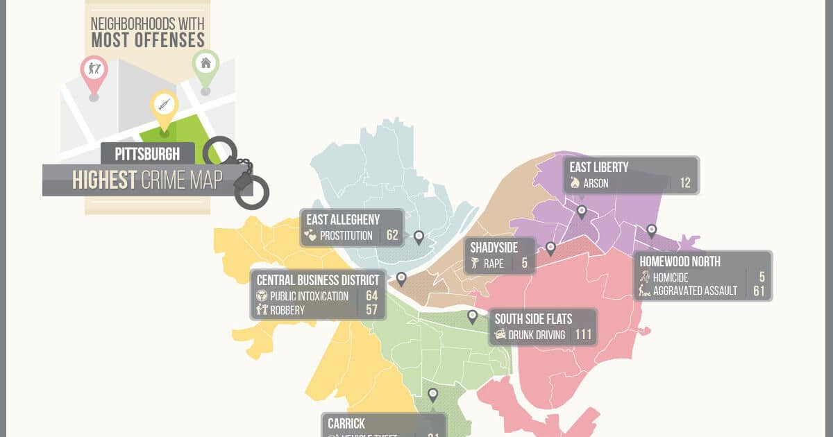 Pittsburgh 2013 Crime Map | DeLuca, Ricciuti & Konieczka